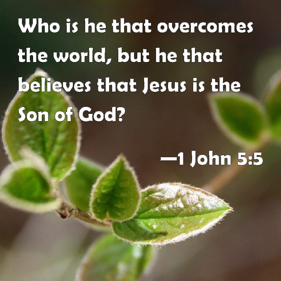 1 John 5 5 Who Is He That Overcomes The World But He That Believes 1 John 5 5 Who Is He That Overcomes The World But He That Believes