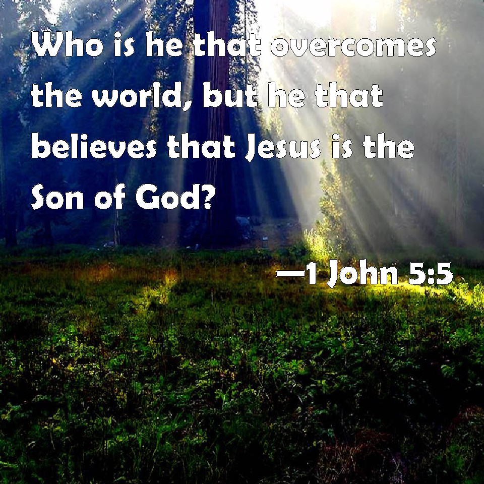 1 John 5 5 Who Is He That Overcomes The World But He That Believes