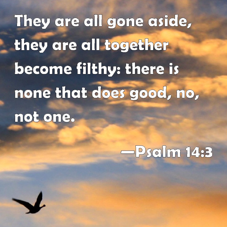 Psalm 14 3 They Are All Gone Aside They Are All Together Become Filthy