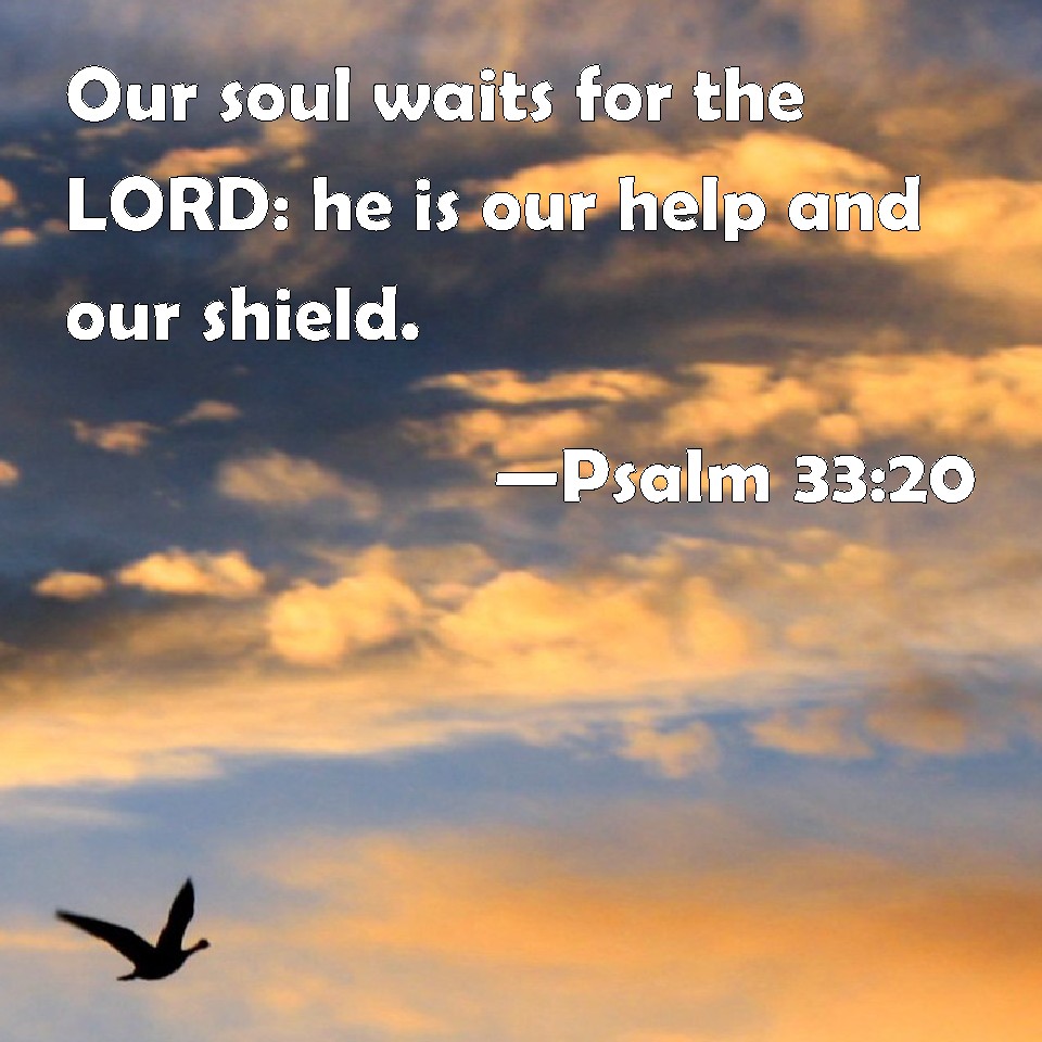 Psalm 33 20 Our Soul Waits For The LORD He Is Our Help And Our Shield 