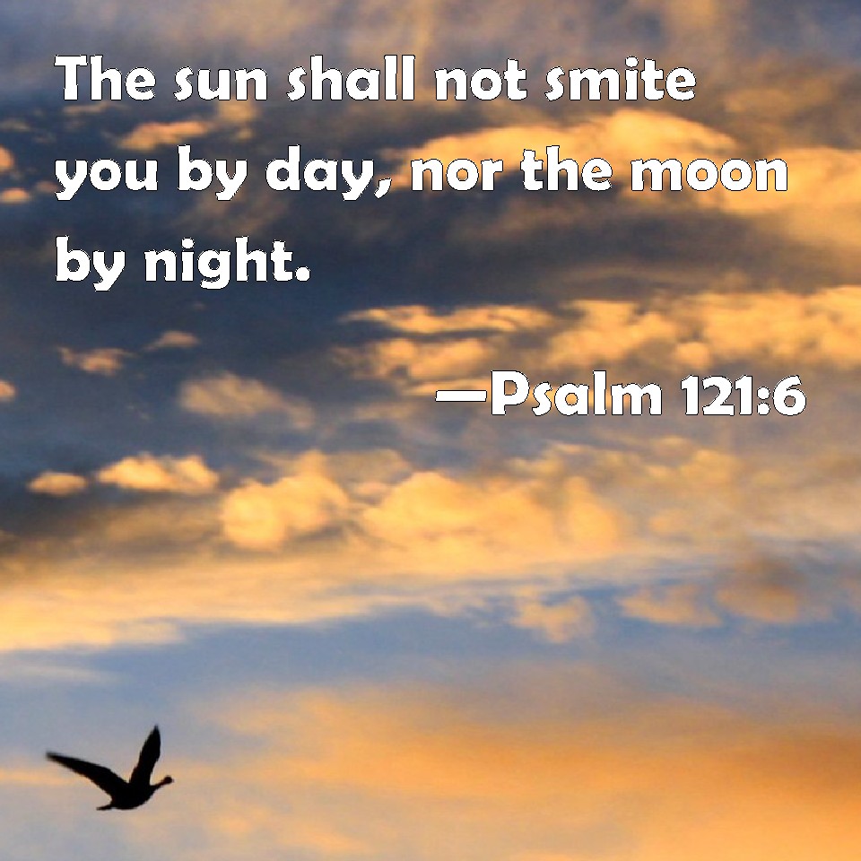 Psalm 121 6 The Sun Shall Not Smite You By Day Nor The Moon By Night 