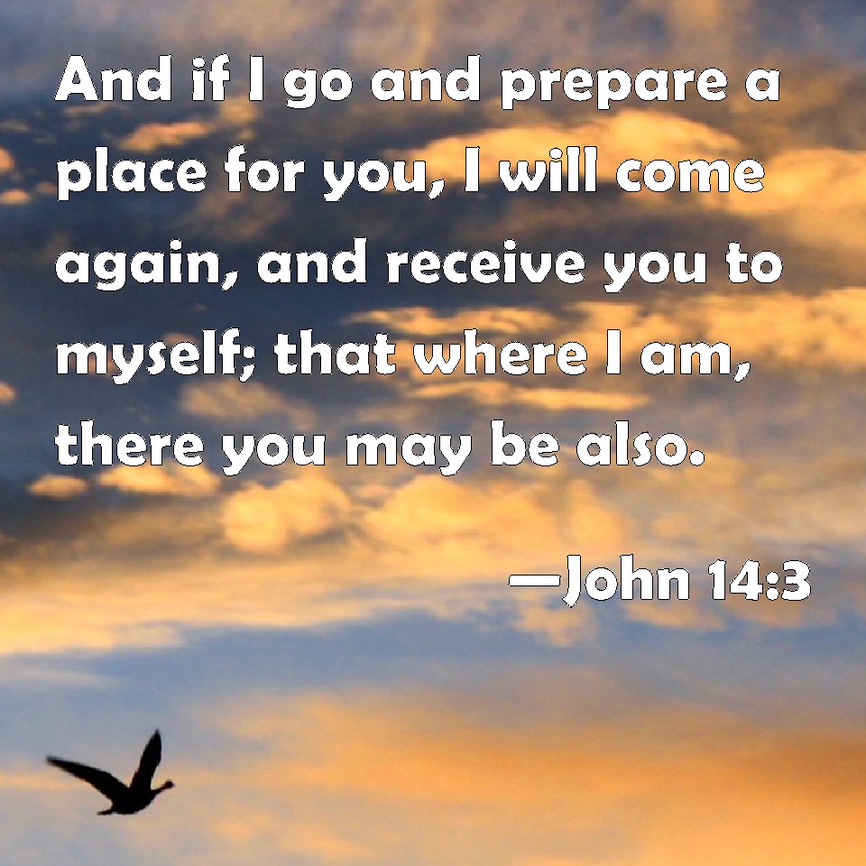 John 14 3 And If I Go And Prepare A Place For You I Will Come Again
