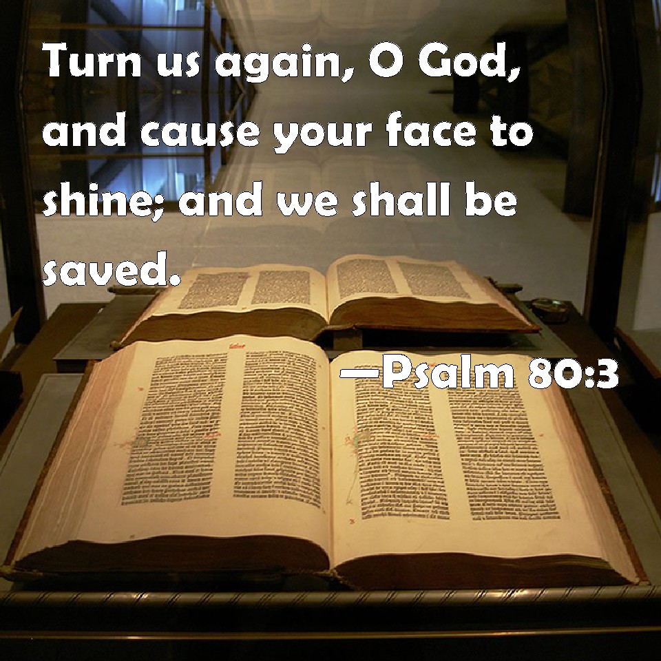 Psalm 80 3 Turn Us Again O God And Cause Your Face To Shine And We Psalm 80 3 Turn Us Again O God And Cause Your Face To Shine And We